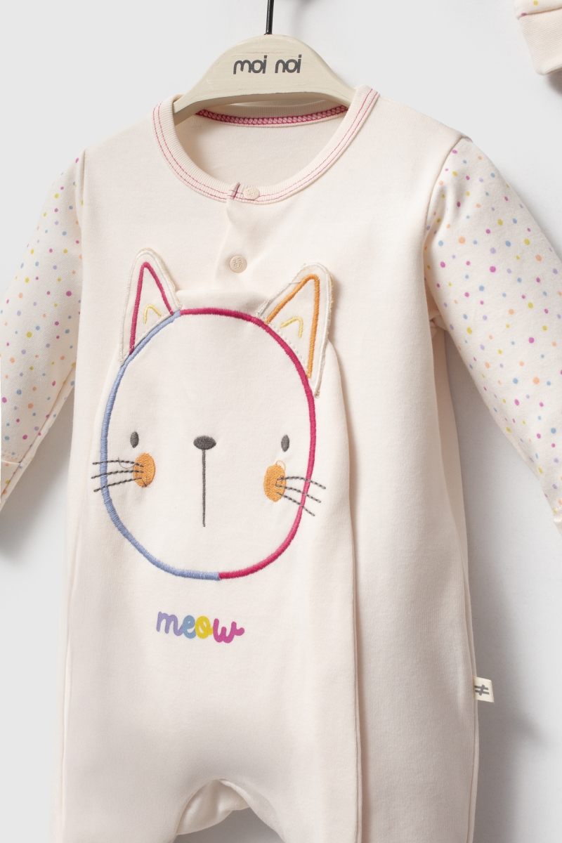 Cat - Şapkalı Tulum - Moinoi Baby